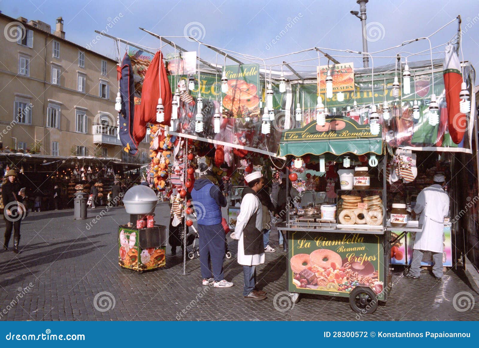 Street market in Rome editorial photography. Image of urban - 28300572