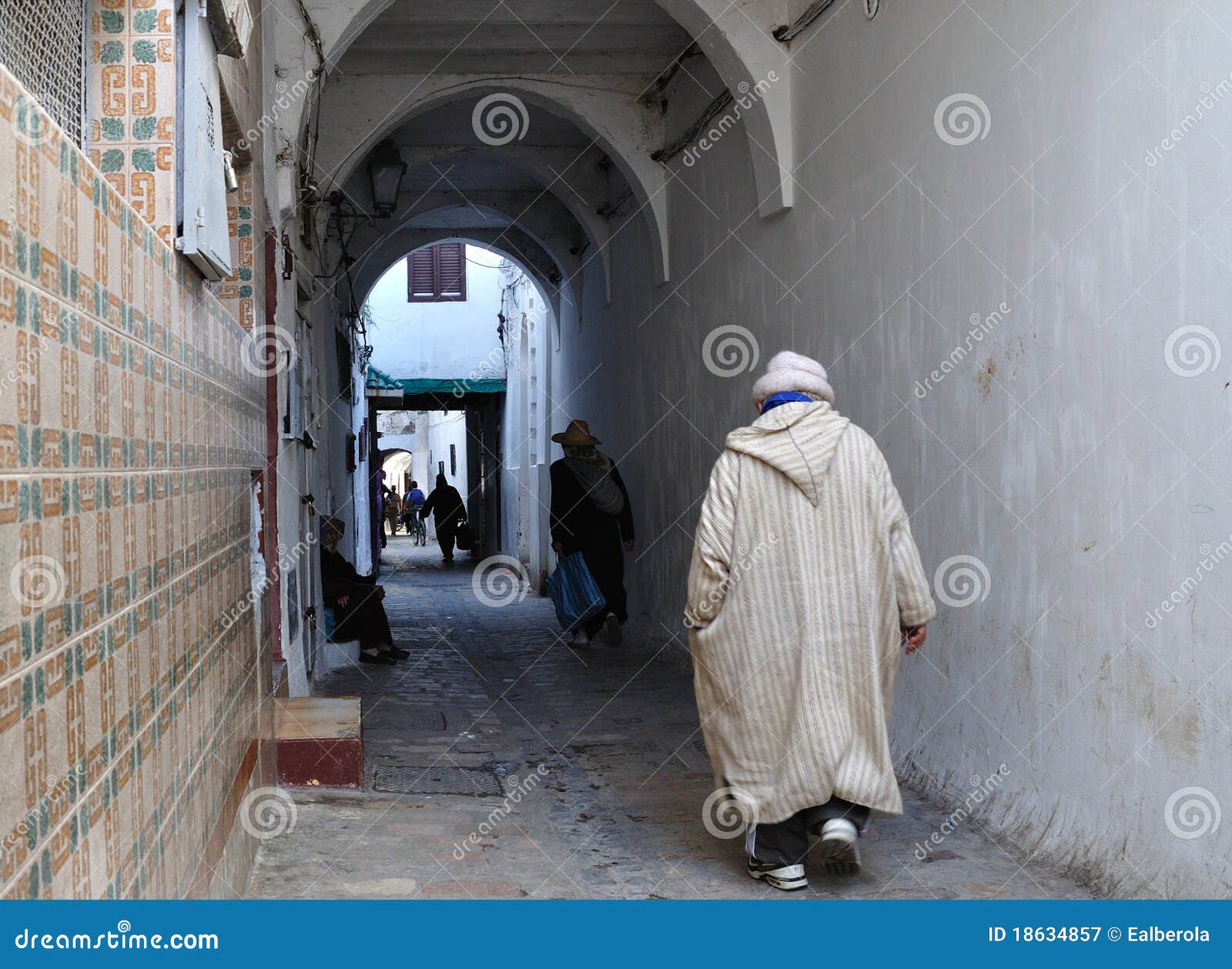 Street of the medina editorial photography. Image of lybian - 18634857