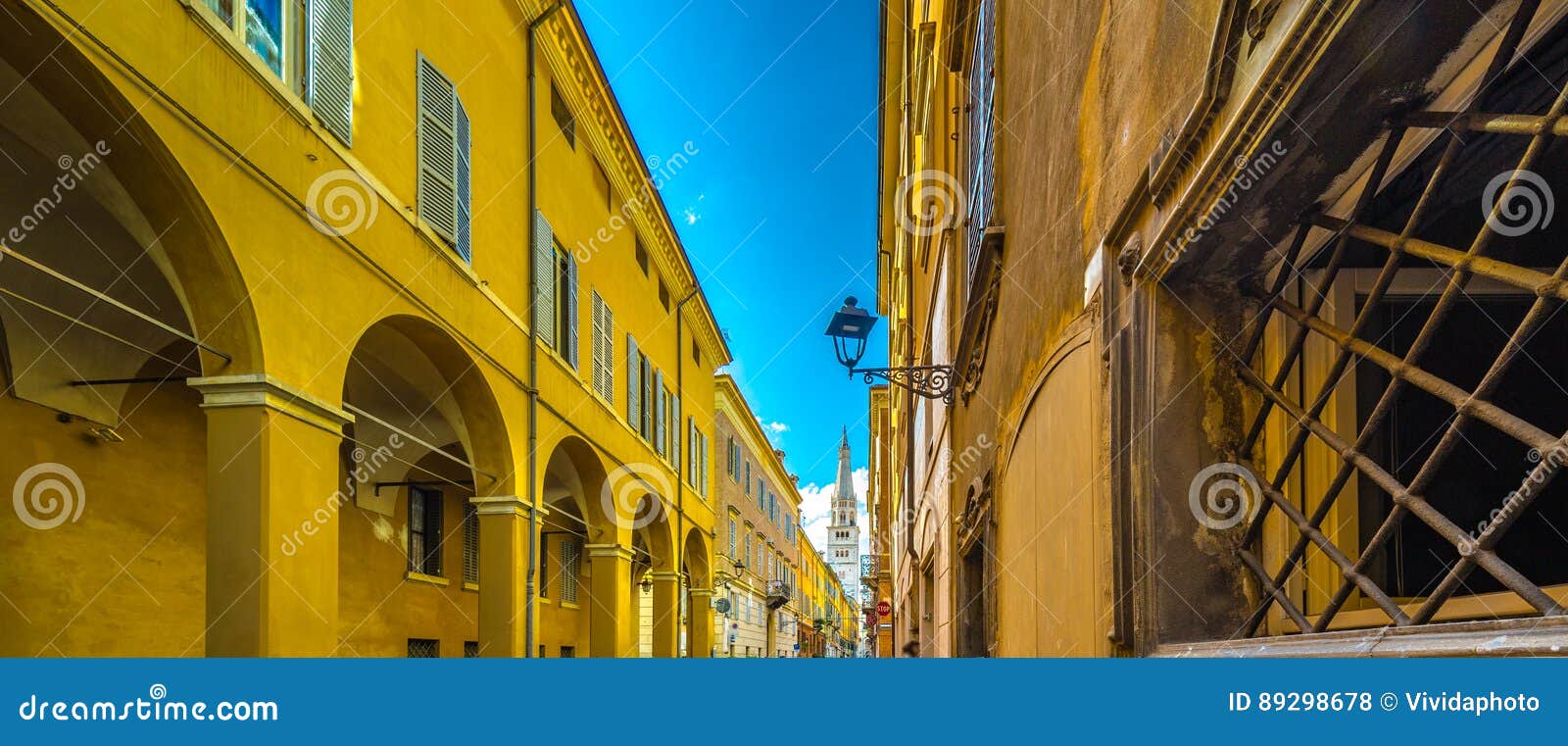 Street of Modena stock photo. Image of romagna, ancient - 89298678