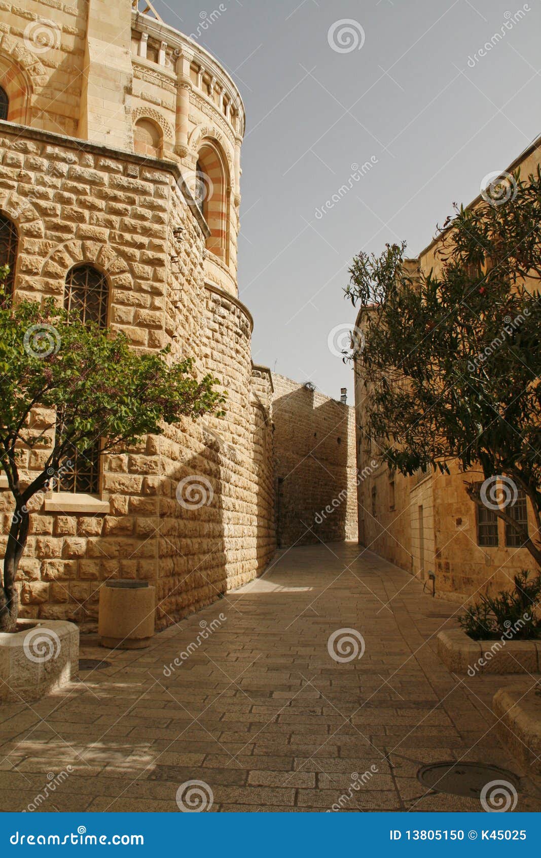 Street on Mount Zion,Jerusalem, Israe Stock Photo - Image of clock ...