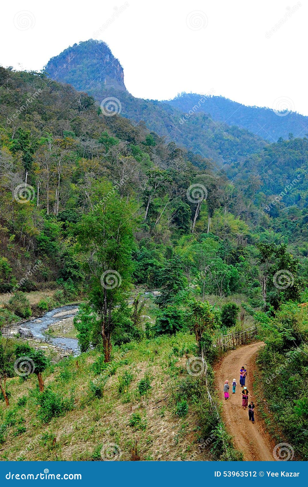 Street in mountain stock photo. Image of country, side - 53963512