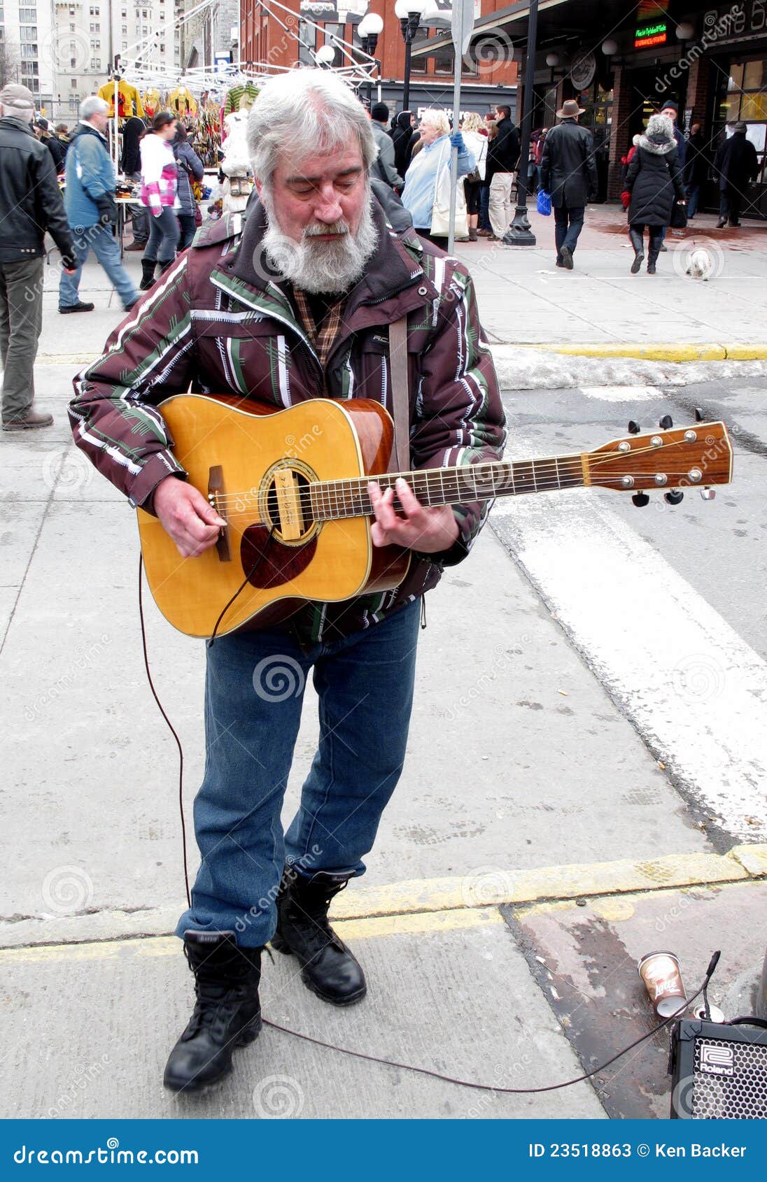 Street musician busker editorial stock photo. Image of performing ...