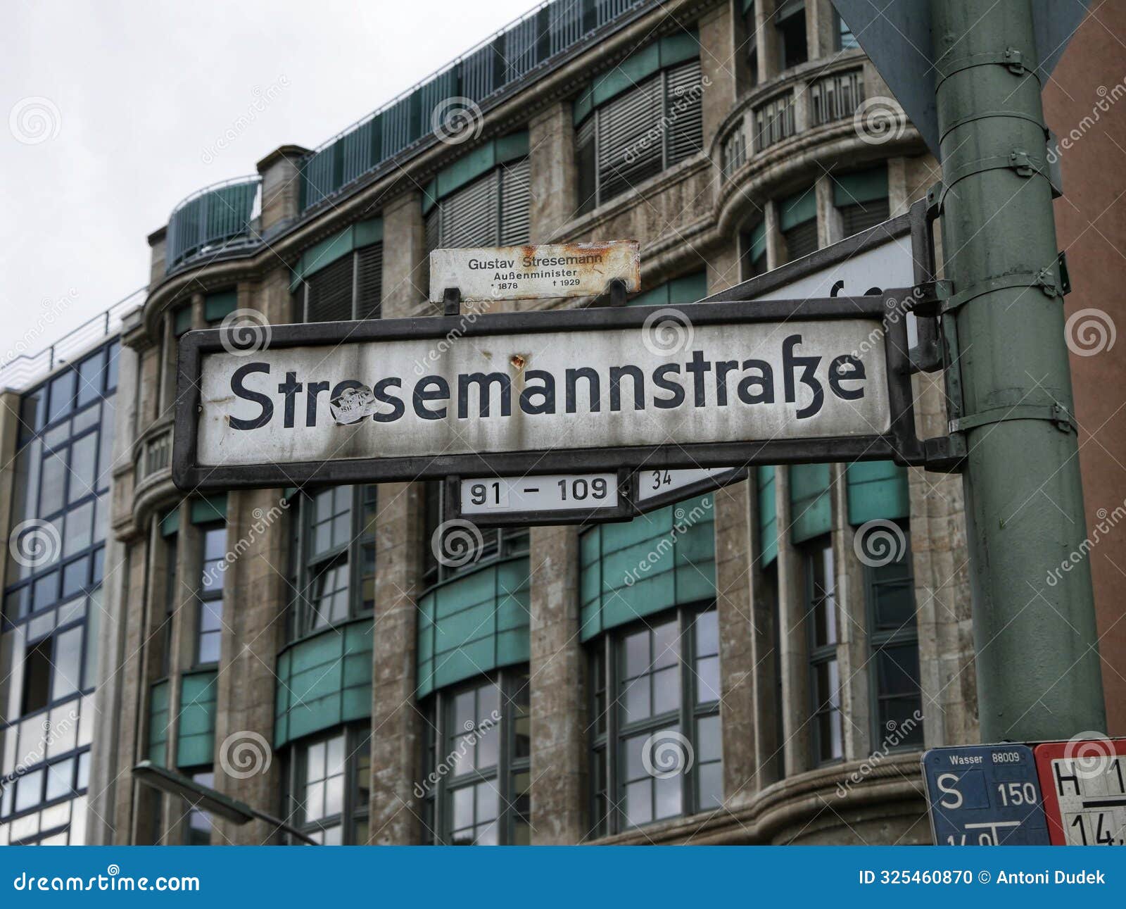 A Street Name Sign in the Downtown of Berlin Editorial Image - Image of ...