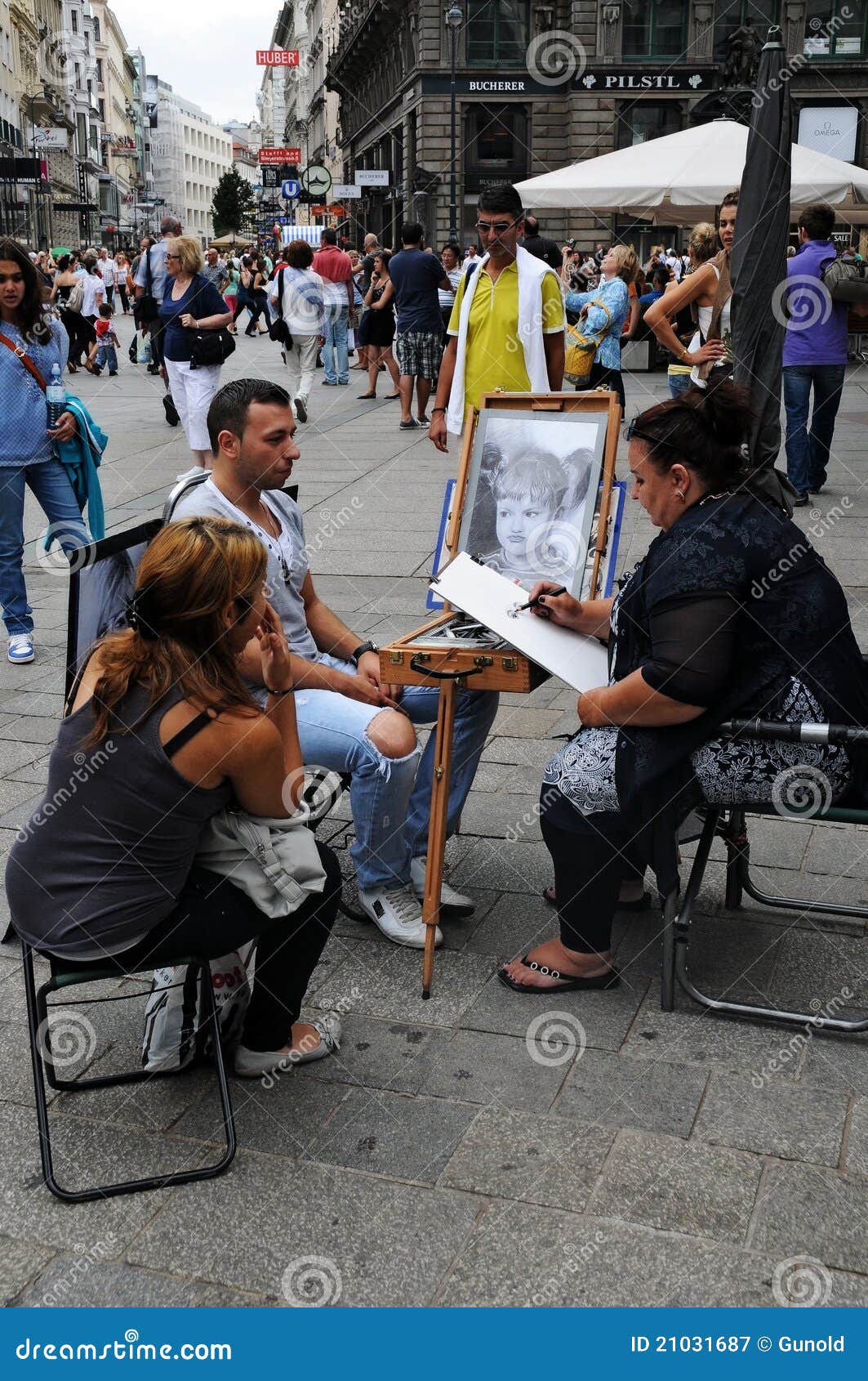 Street painter editorial photography. Image of painter - 21031687