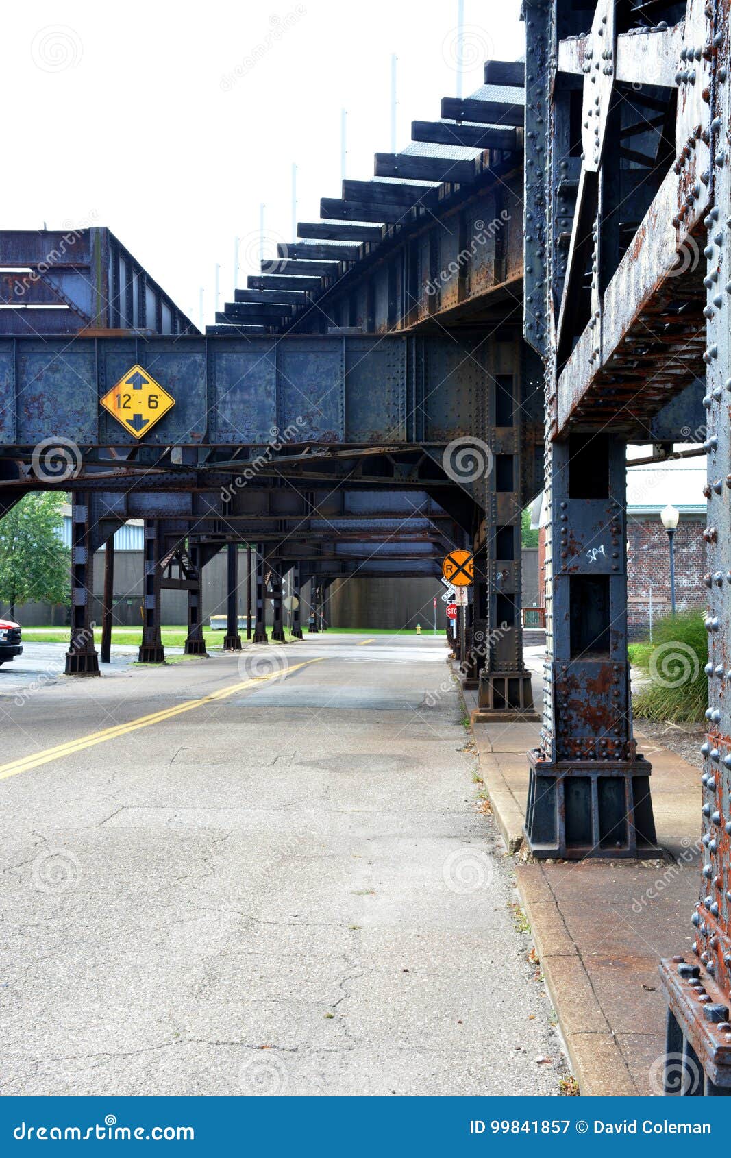 Underpass stock image. Image of solid, street, rivets - 99841857