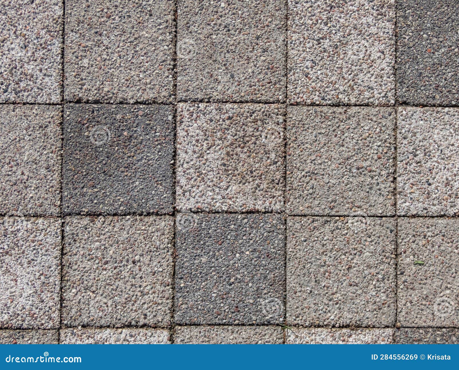 Street Pavement or a Sidewalk Made from Small Square Bricks Outdoors ...