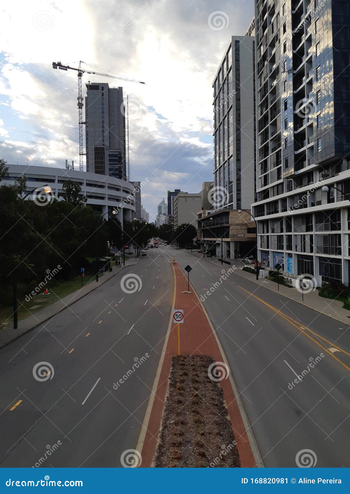 Street in Perth stock image. Image of aeroview, australia - 168820981
