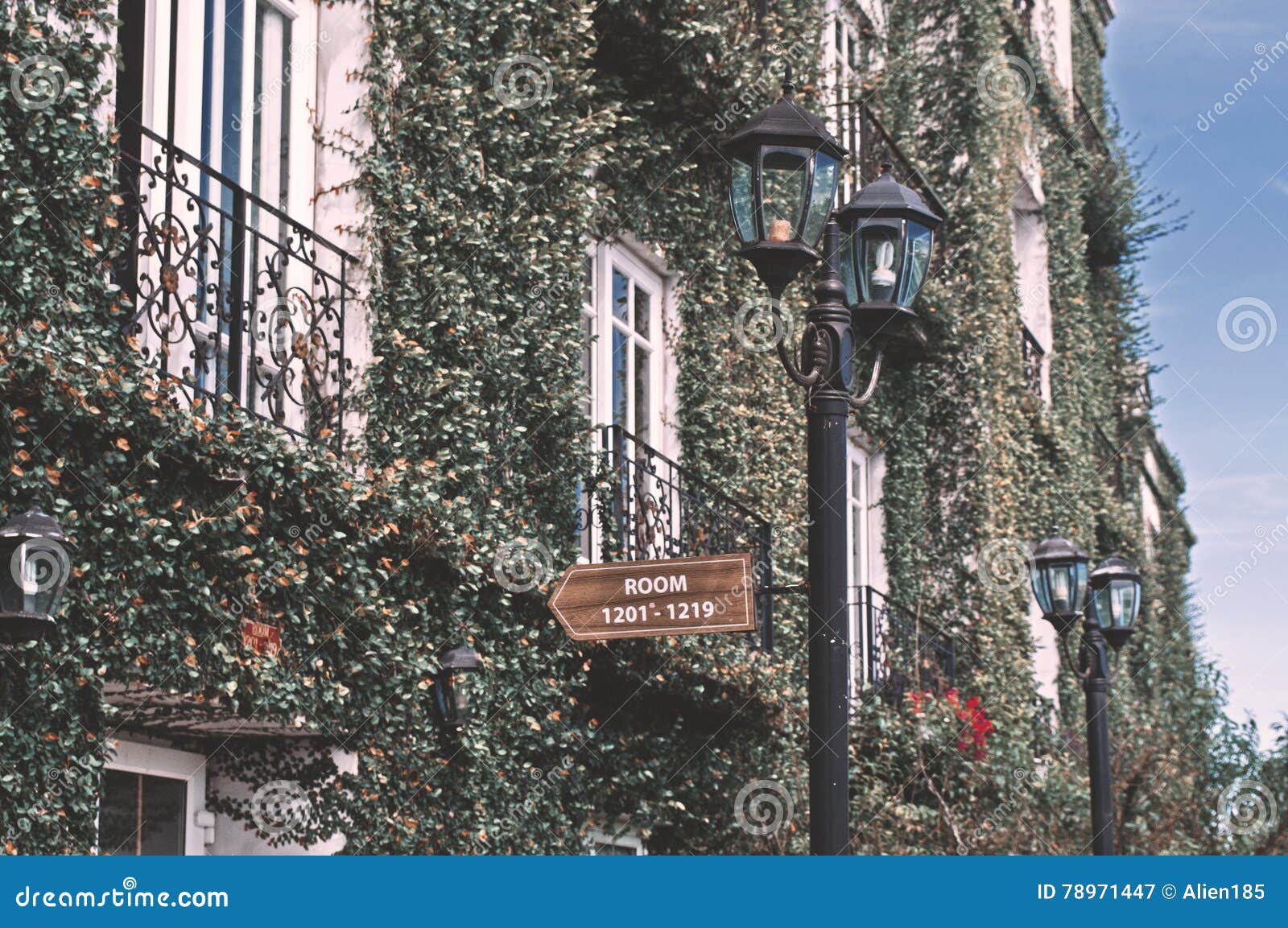 Street Pointer at the Rooms of the Hotel Editorial Photography - Image ...