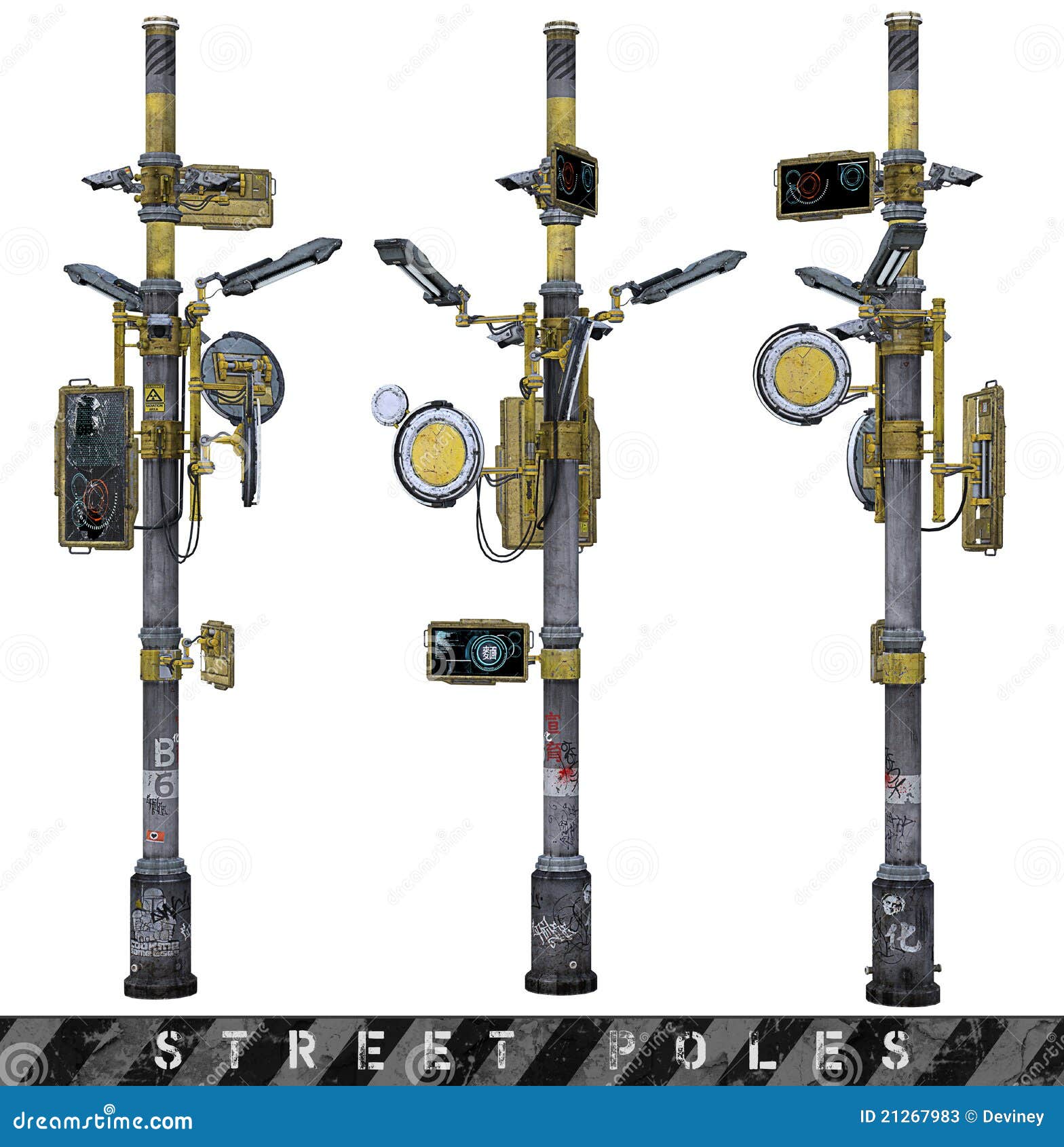 Street pole stock illustration. Illustration of light - 21267983