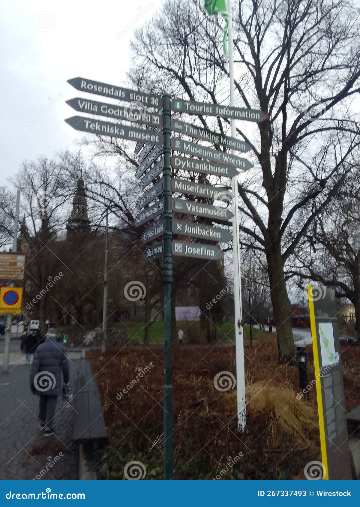 Street Pole with Direction Sign Boards Editorial Stock Photo - Image of ...