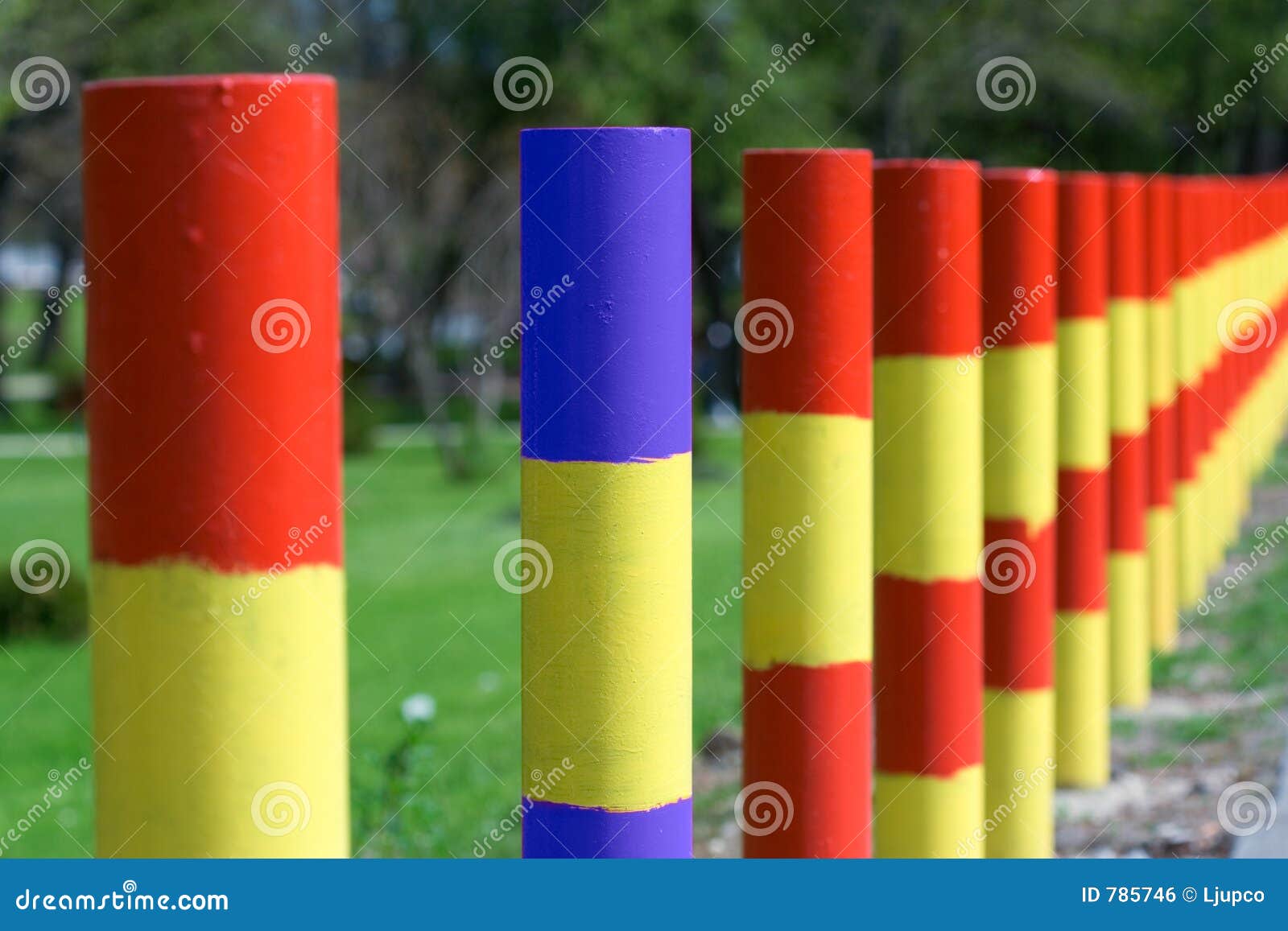 Street poles stock photo. Image of street, yellow, avenue - 785746