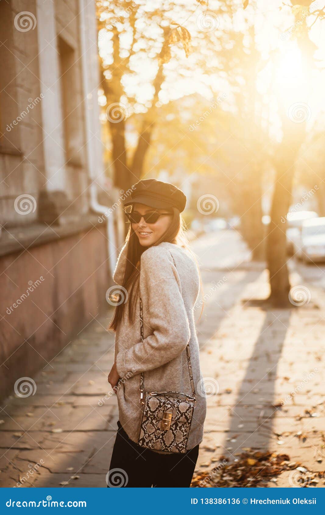Street Portrait of Young Beautiful Fashionable Woman Stock Photo ... Street Portrait of Young Beautiful Fashionable Woman Stock Photo ...