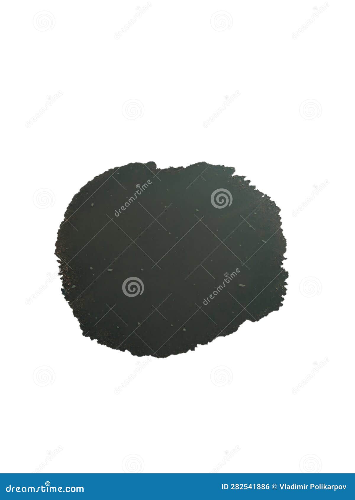 Street Puddle Isolated on White Background Stock Photo - Image of ...