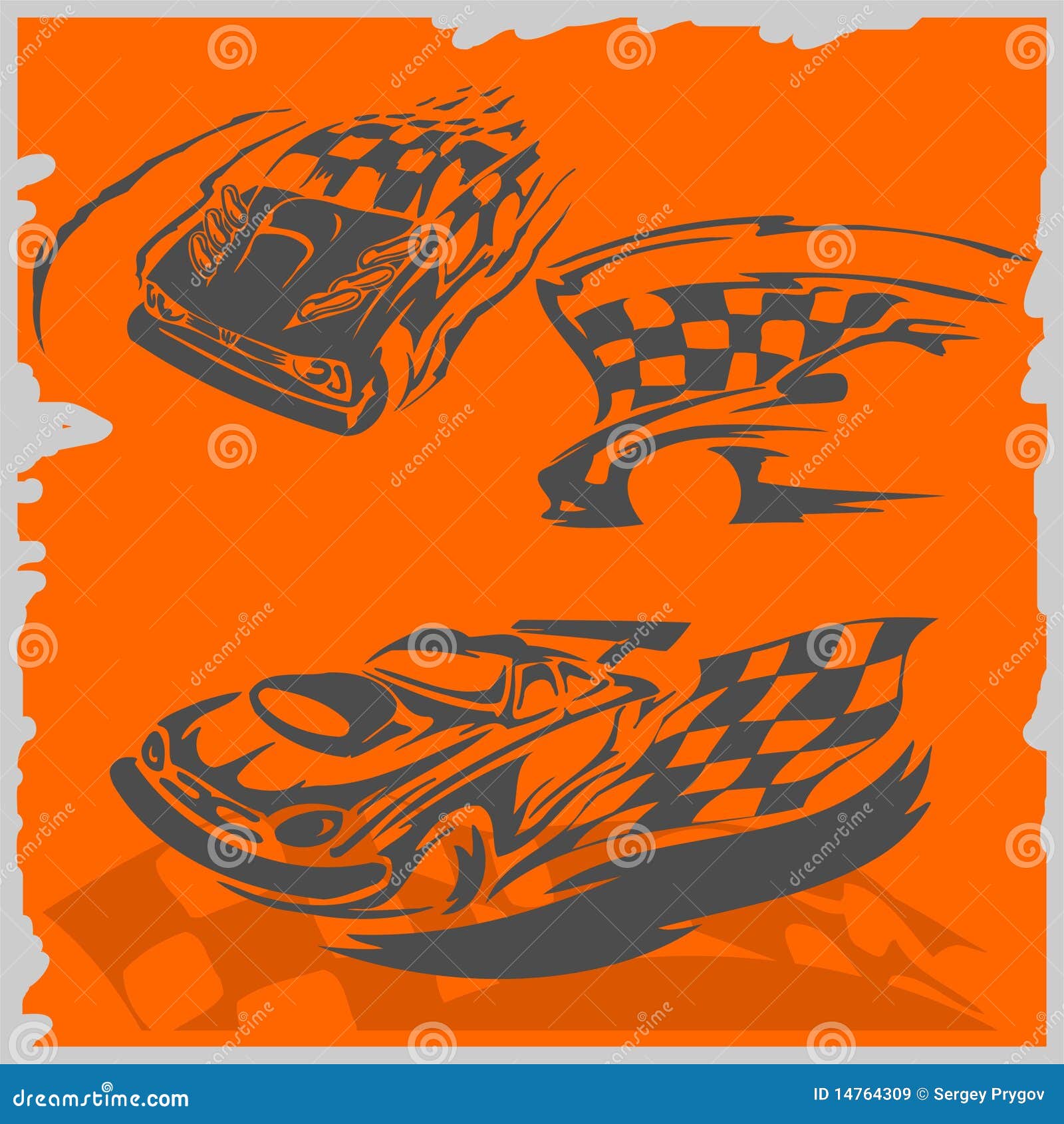 Street Racing Cars stock vector. Illustration of drive - 14764309