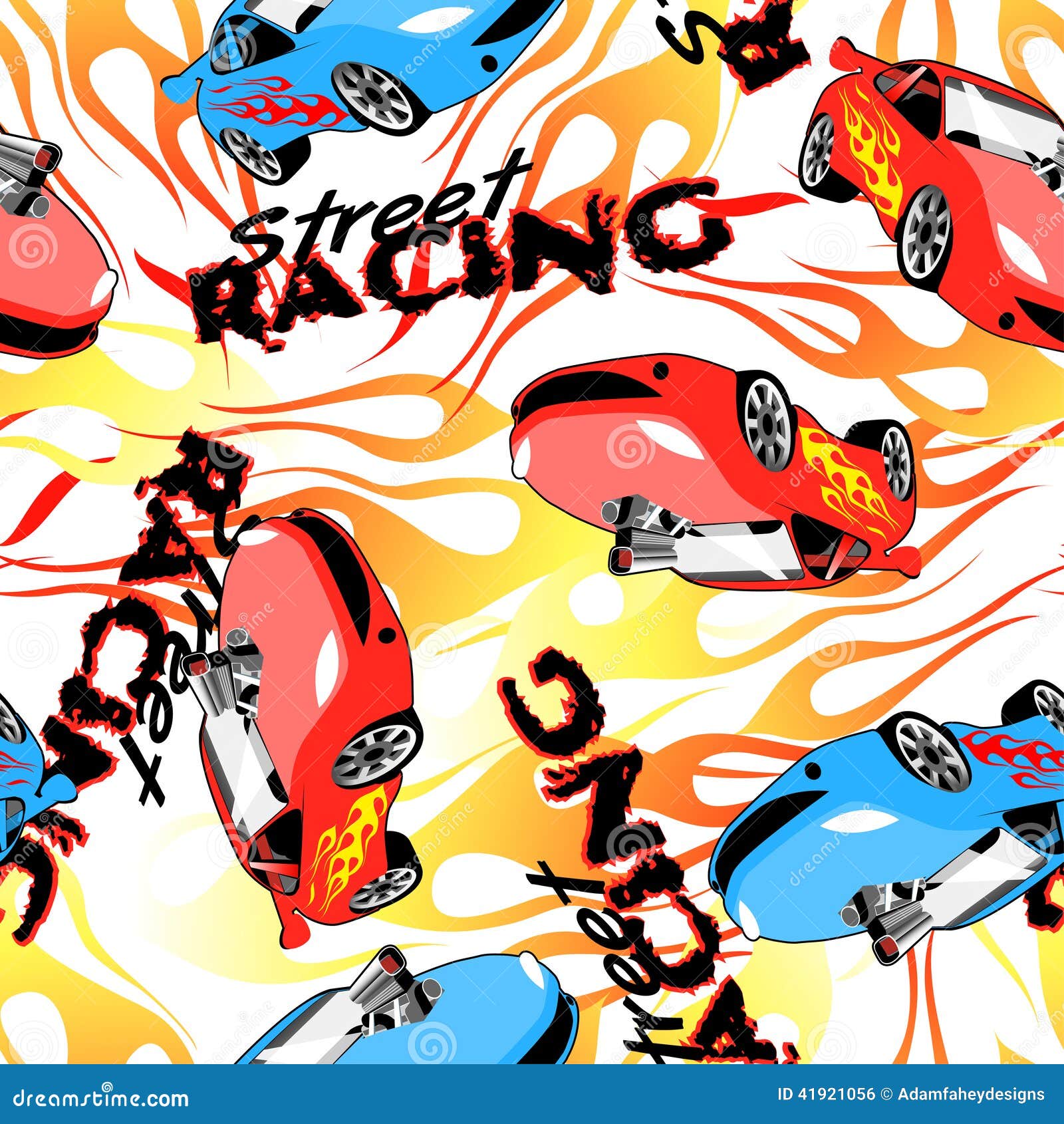 Street Racing Flowchart Infographics Vector Illustration ...