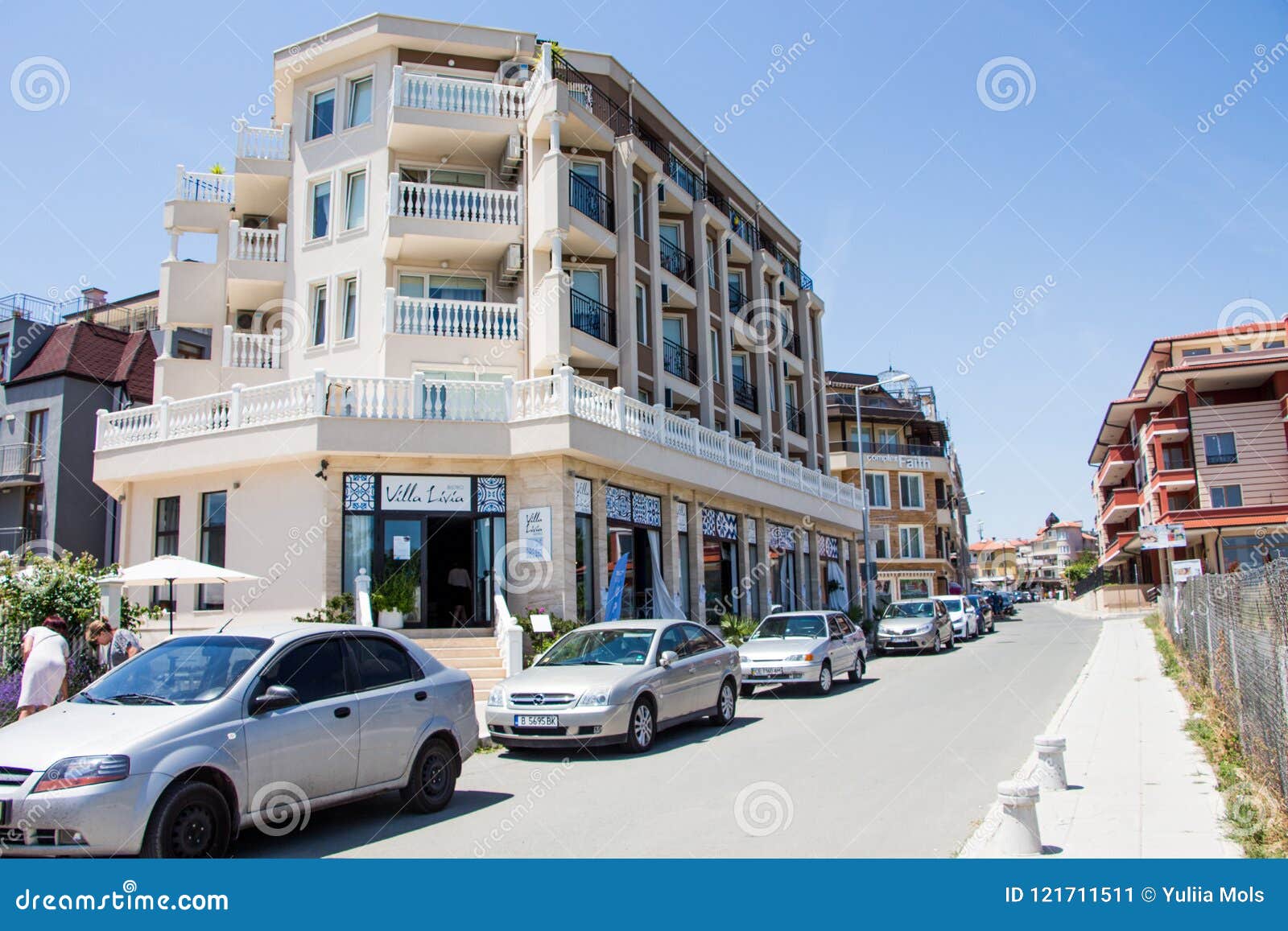 Street in Ravda. Bulgaria editorial photo. Image of house - 121711511