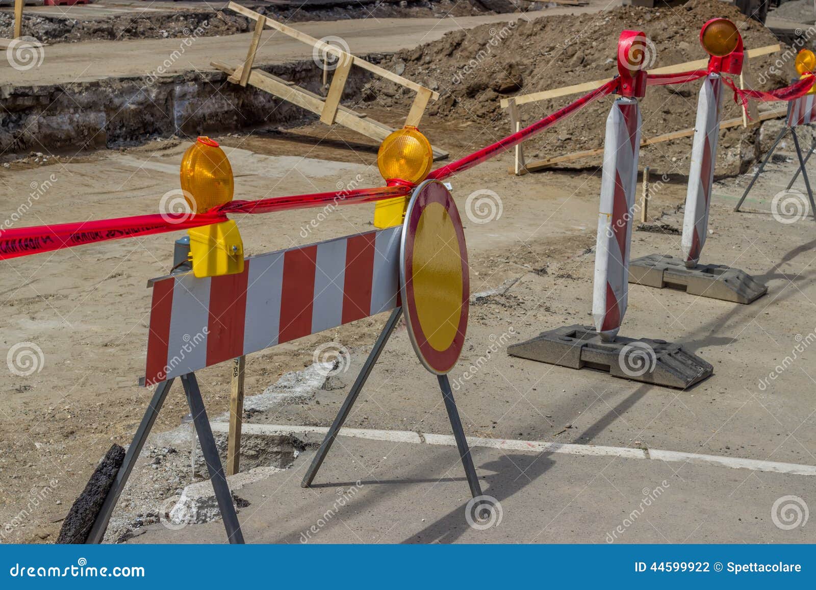 Street Reconstruction and Improvement 2 Stock Photo - Image of ...