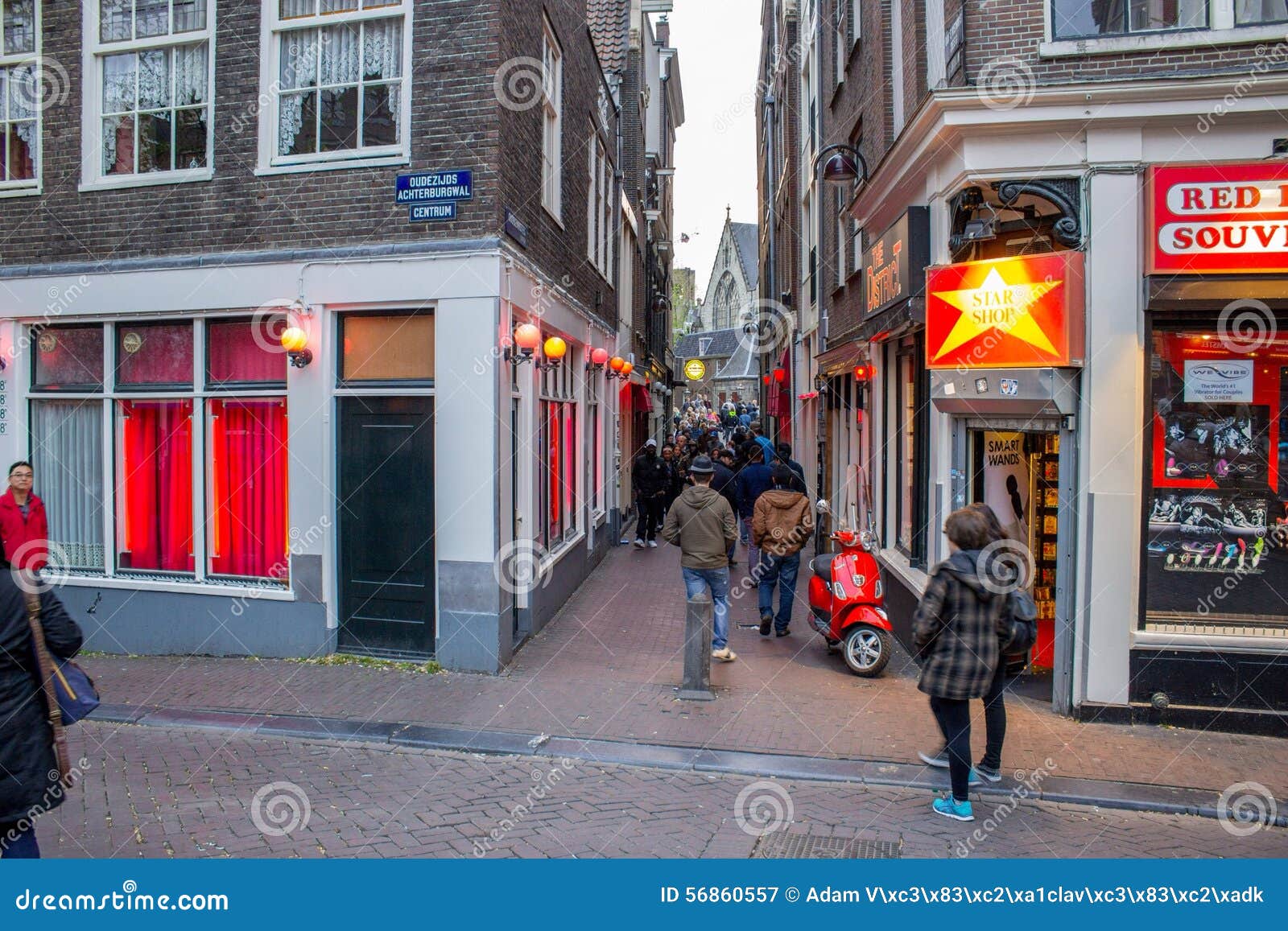Street at Red Light District Editorial Photography - Image of tourism ...