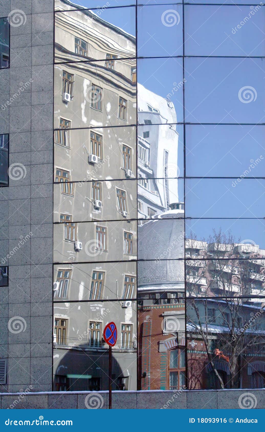 Street reflection stock photo. Image of reflect, buildings - 18093916