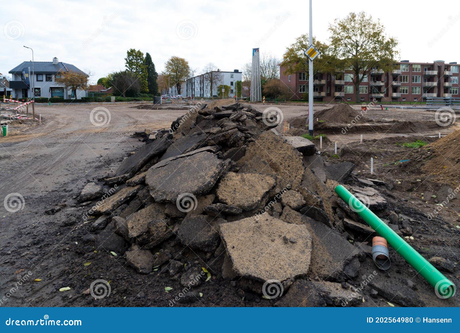 Street repaving stock photo. Image of pieces, cracked - 202564980