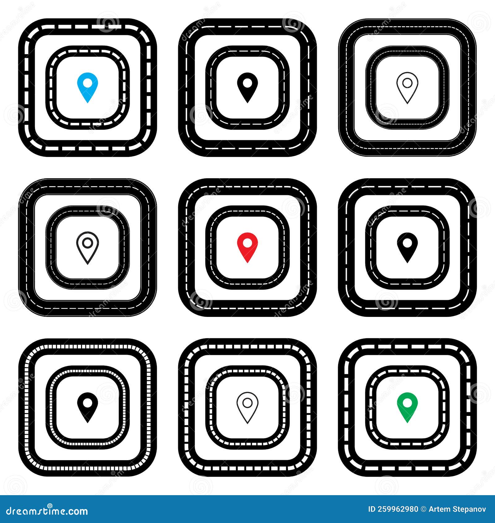 Street Road or Highway stock vector. Illustration of concept - 259962980