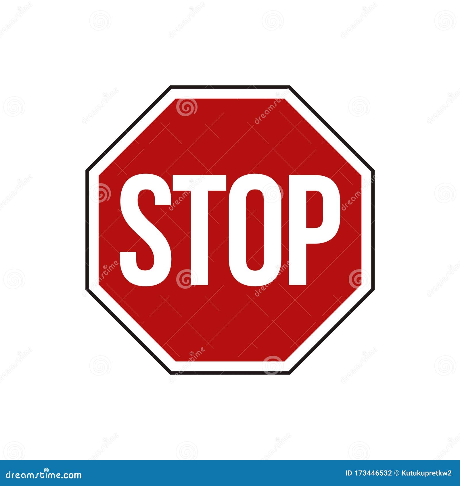 Street Road Sign, Stop Sign Illustration Design. Vector EPS 10 Stock ...