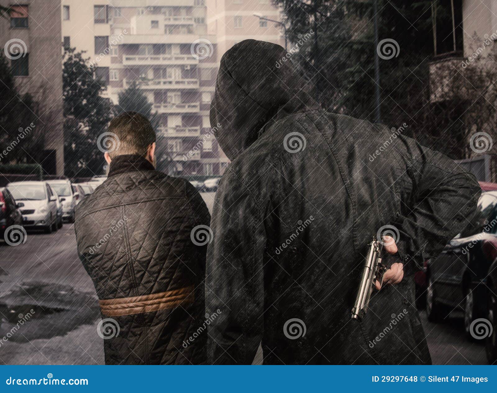 Street Robber With A Knife - Killer Person With Sharp Knife About To ...
