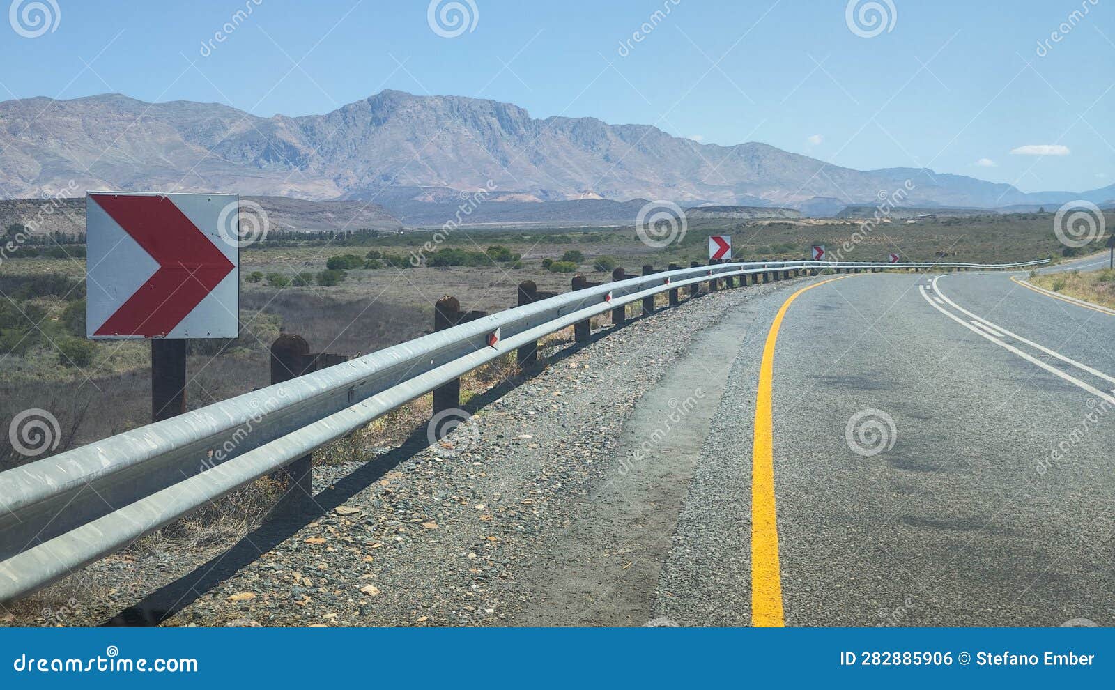 The Street of Route 62 in South Africa Stock Photo - Image of nature ...
