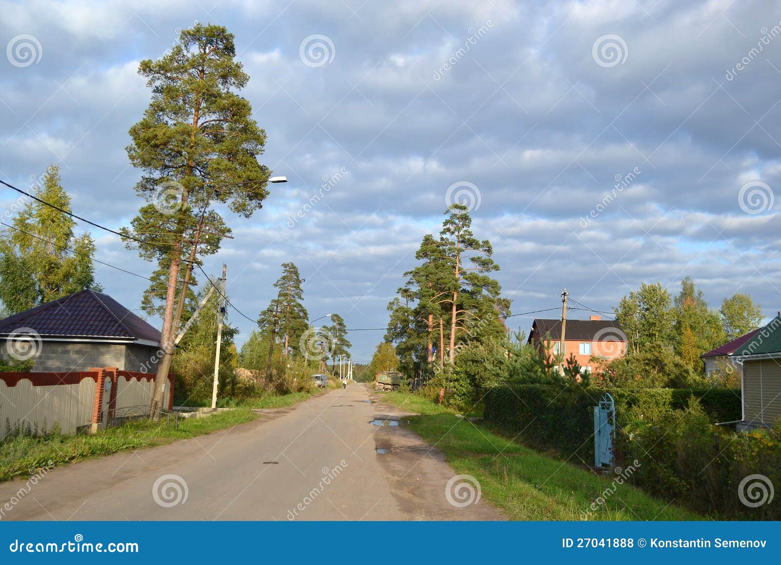 Street of the Russian Countryside Stock Photo - Image of view, europe ...