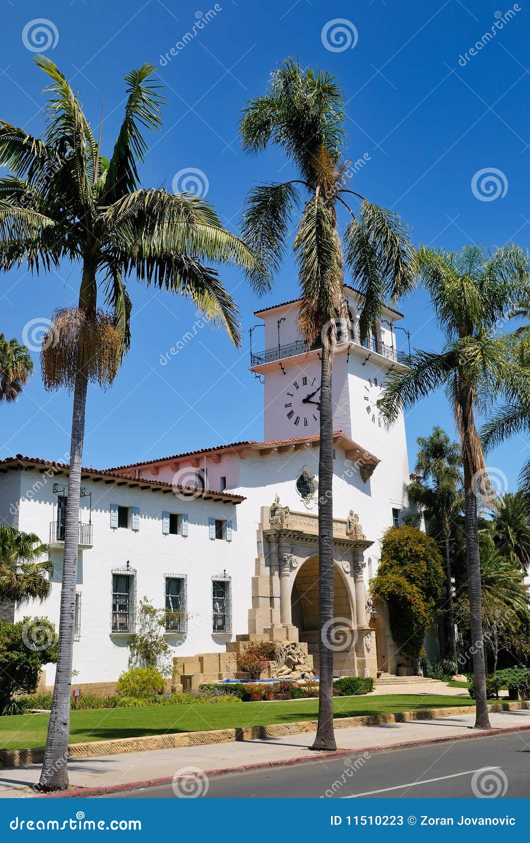 Street in Santa Barbara stock image. Image of santa, travel - 11510223