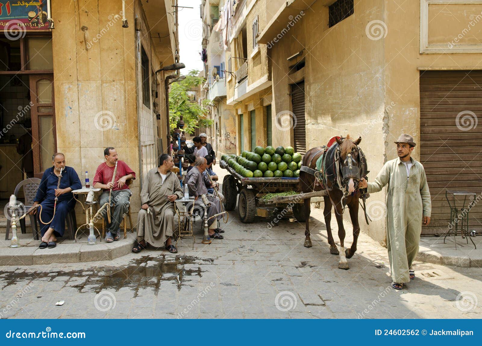 Street Scene In Cairo Old Town Egypt Editorial Photography - Image ...