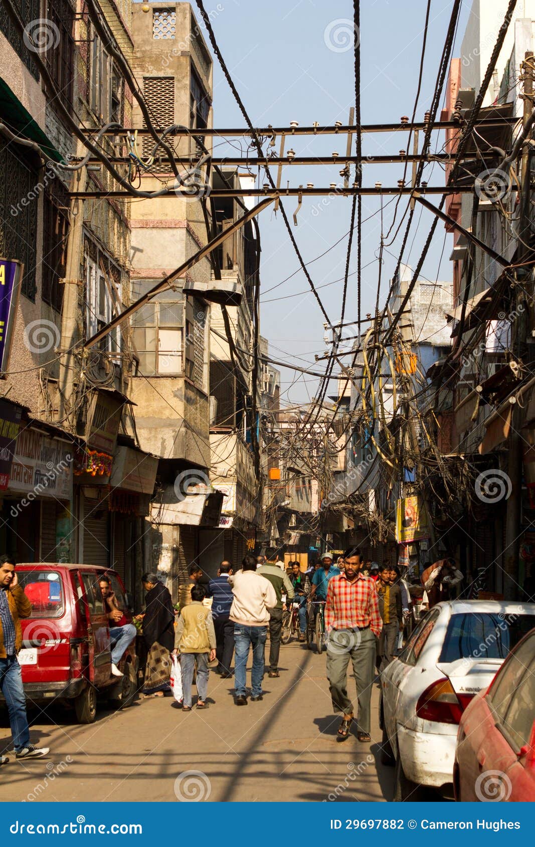 Street Scene in Delhi, India Editorial Photography - Image of crowd ...