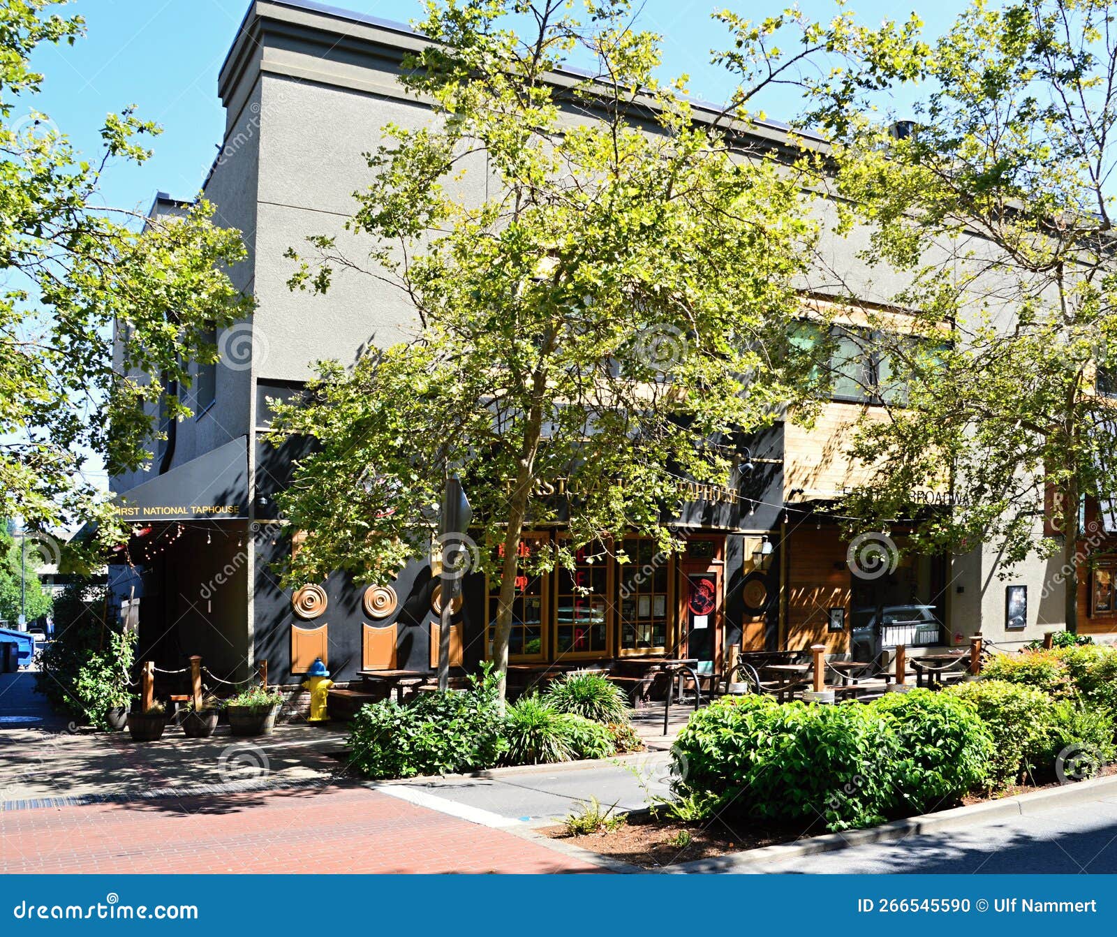 Street Scene in Downtown Eugene, Oregon Stock Photo - Image of yard ...