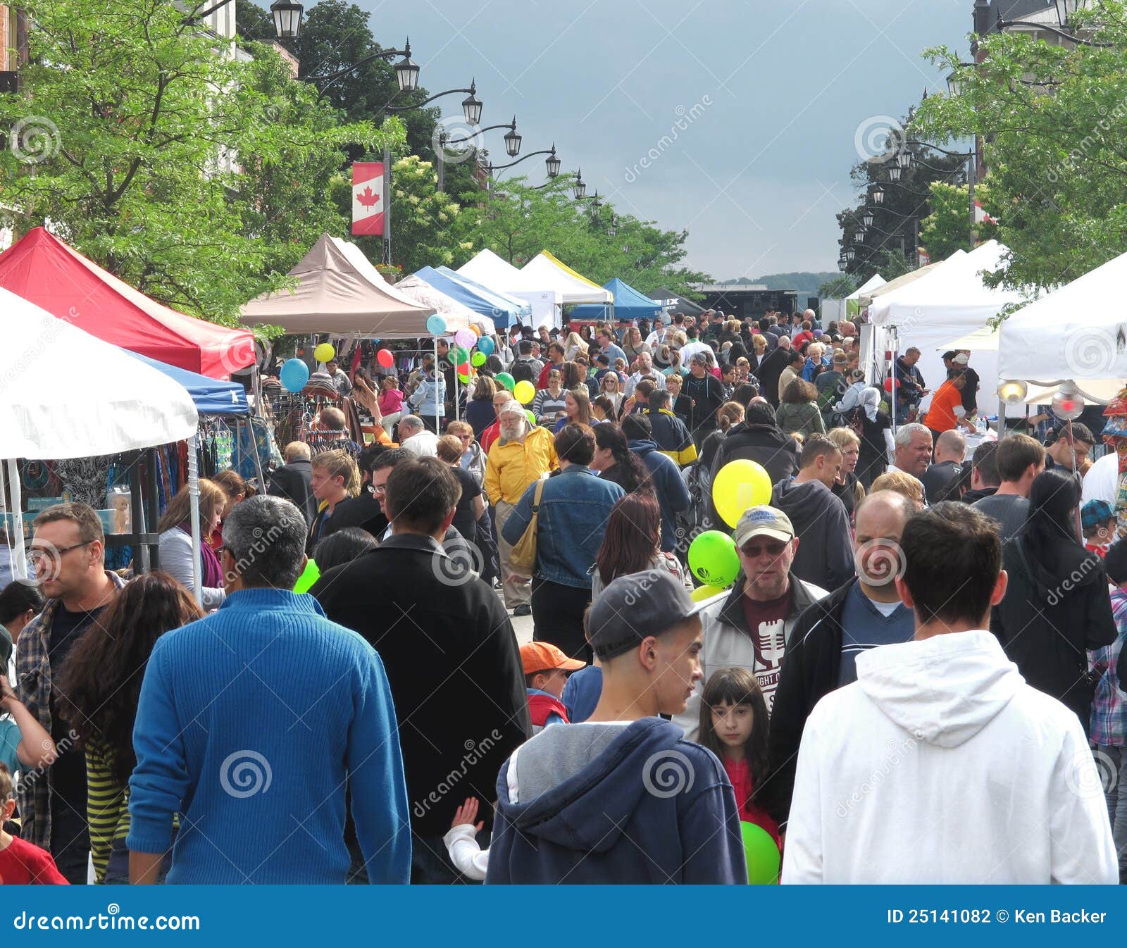 Street Scene at a Street Fair. Editorial Photography - Image of ...