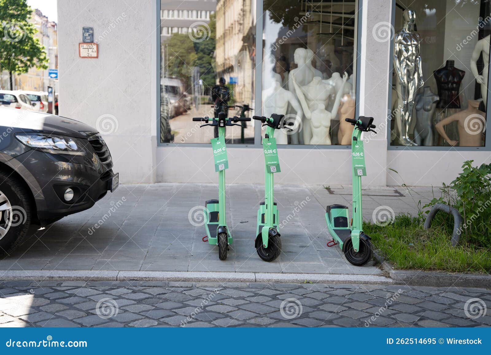 Street Scooters are Standing in the Way. Editorial Image - Image of ...