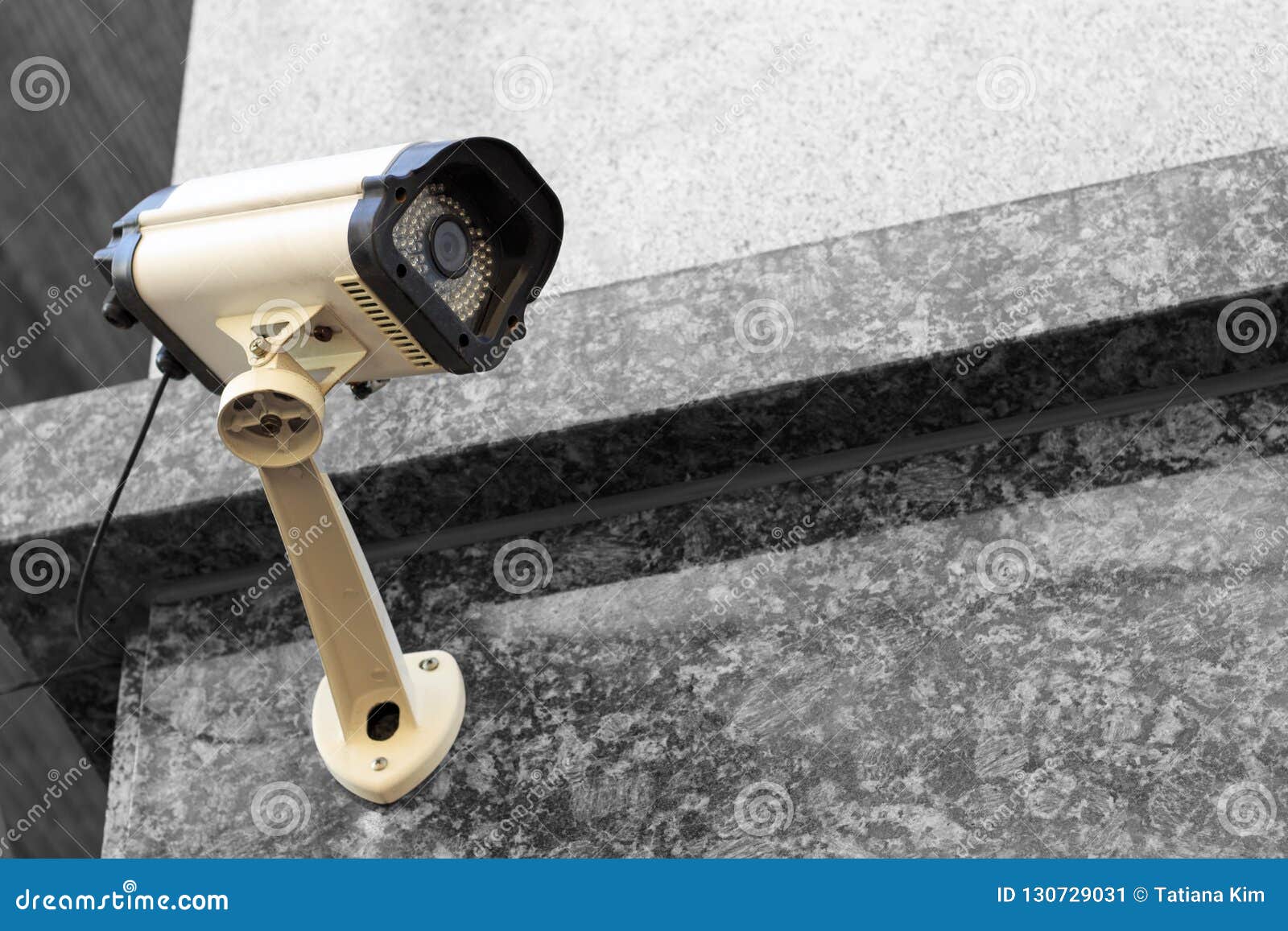 Street Security Camera Close-up, Outdoors Stock Image - Image of ...