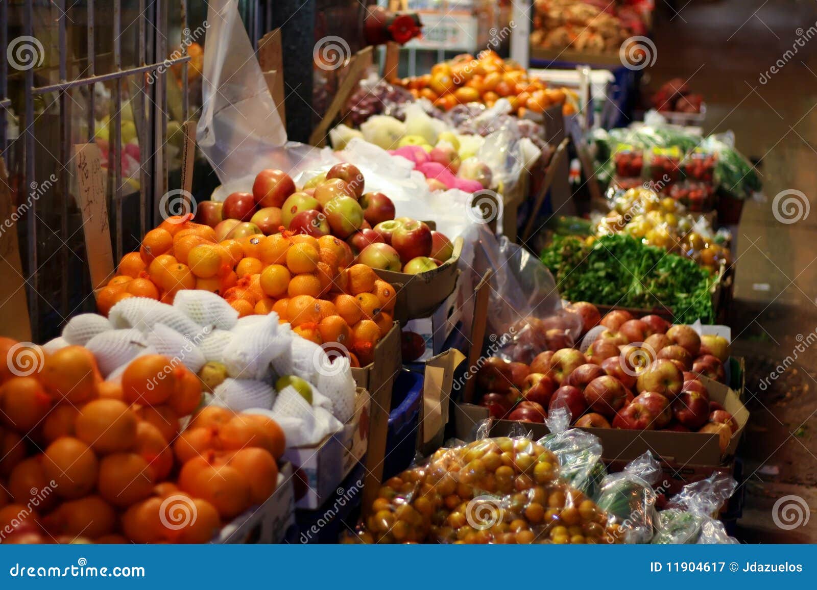 Street Side Fresh Market stock image. Image of side, cherries - 11904617