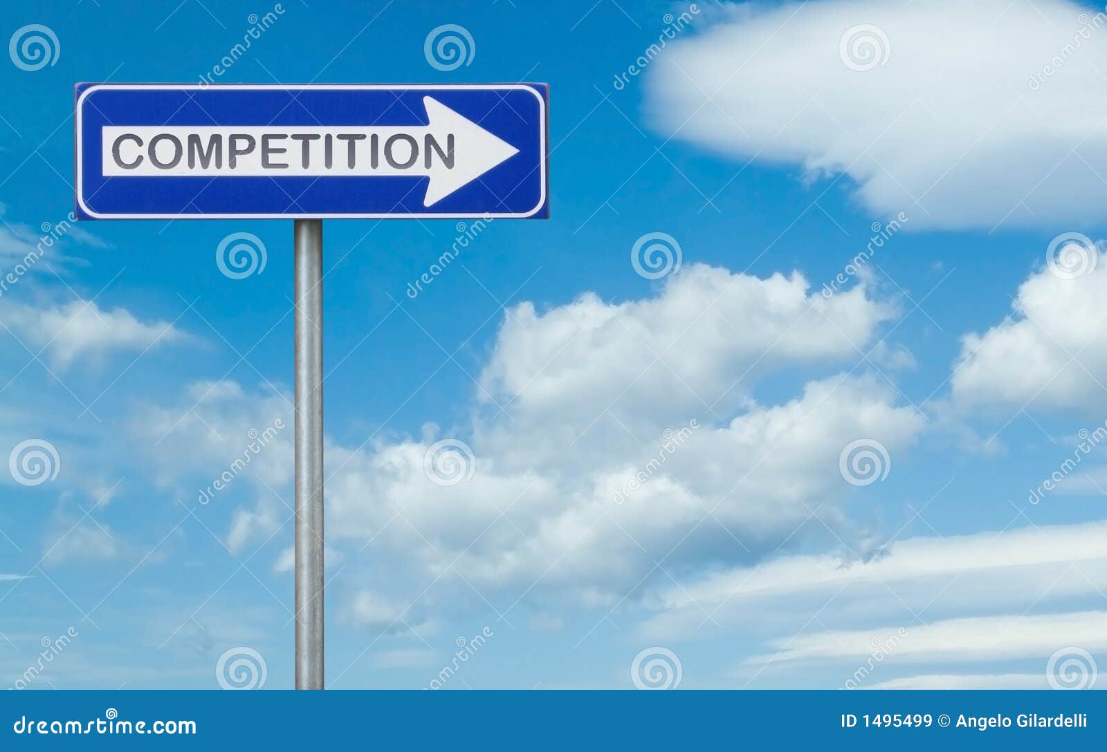 Street sign stock image. Image of boss, authority, competition - 1495499