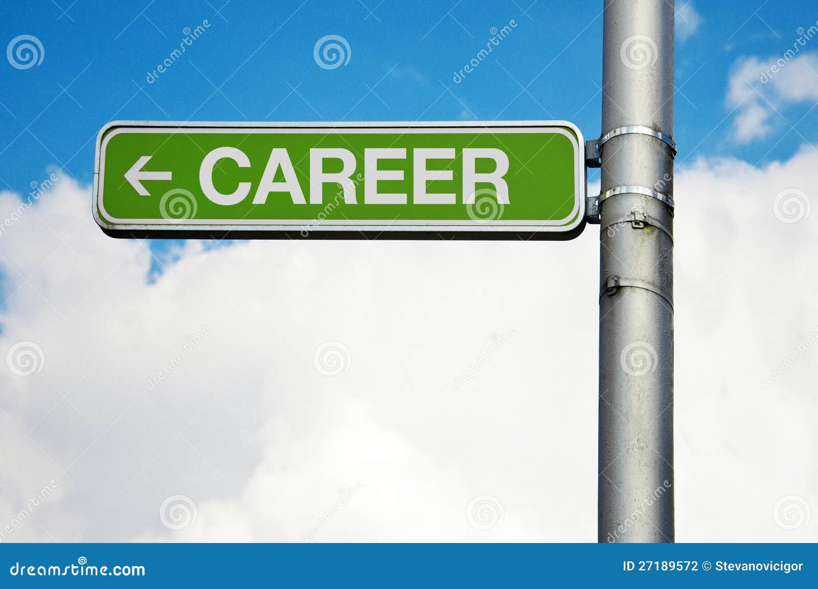 Street sign - career stock photo. Image of career, recruitment - 27189572