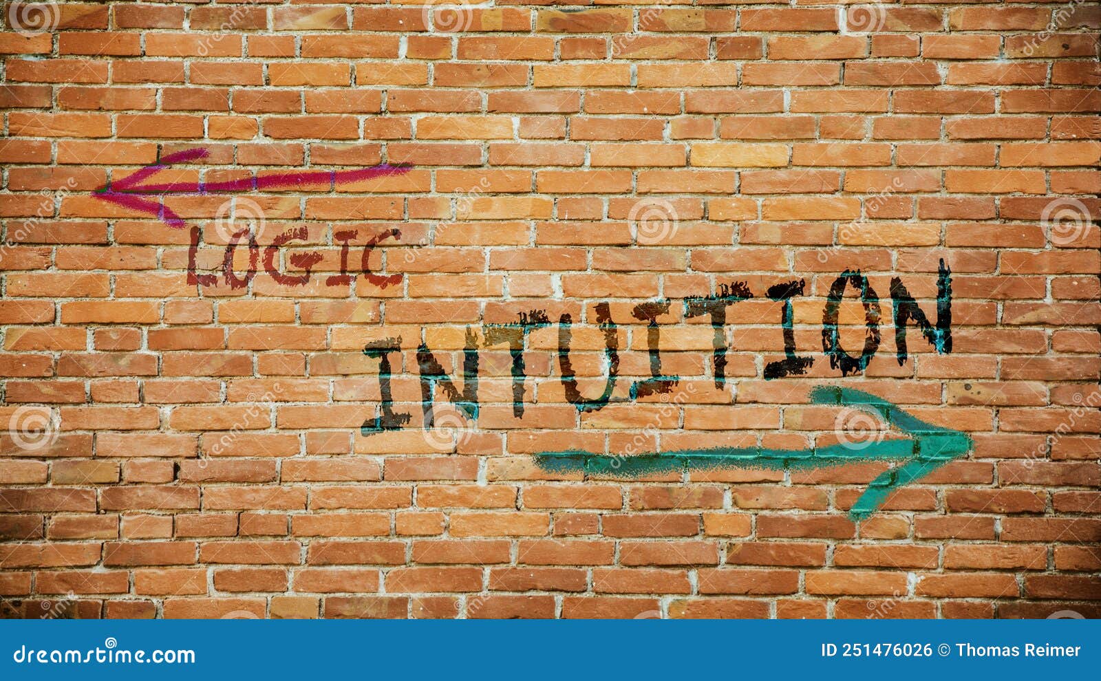 Street Sign Intuition Versus Logic Stock Photo - Image of foreboding ... Street Sign Intuition Versus Logic Stock Photo - Image of foreboding ...