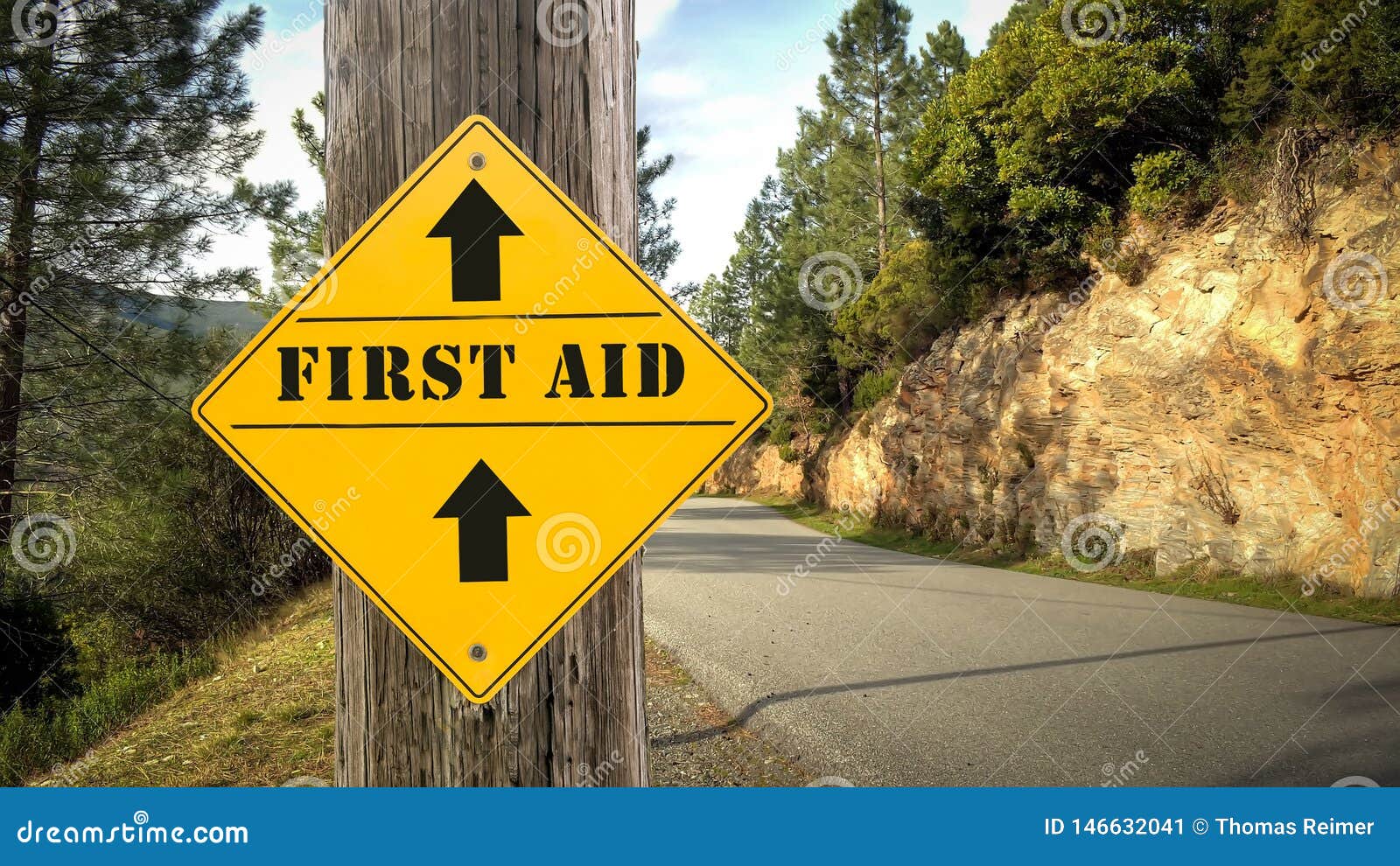 Street Sign First Aid stock illustration. Illustration of direction ...
