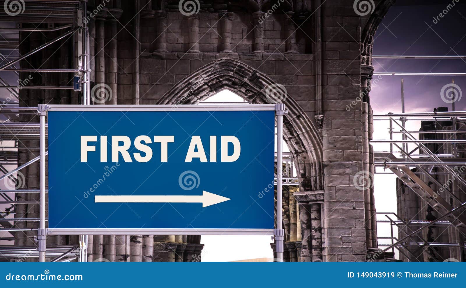 Street Sign First Aid stock image. Image of shield, paramedic - 149043919
