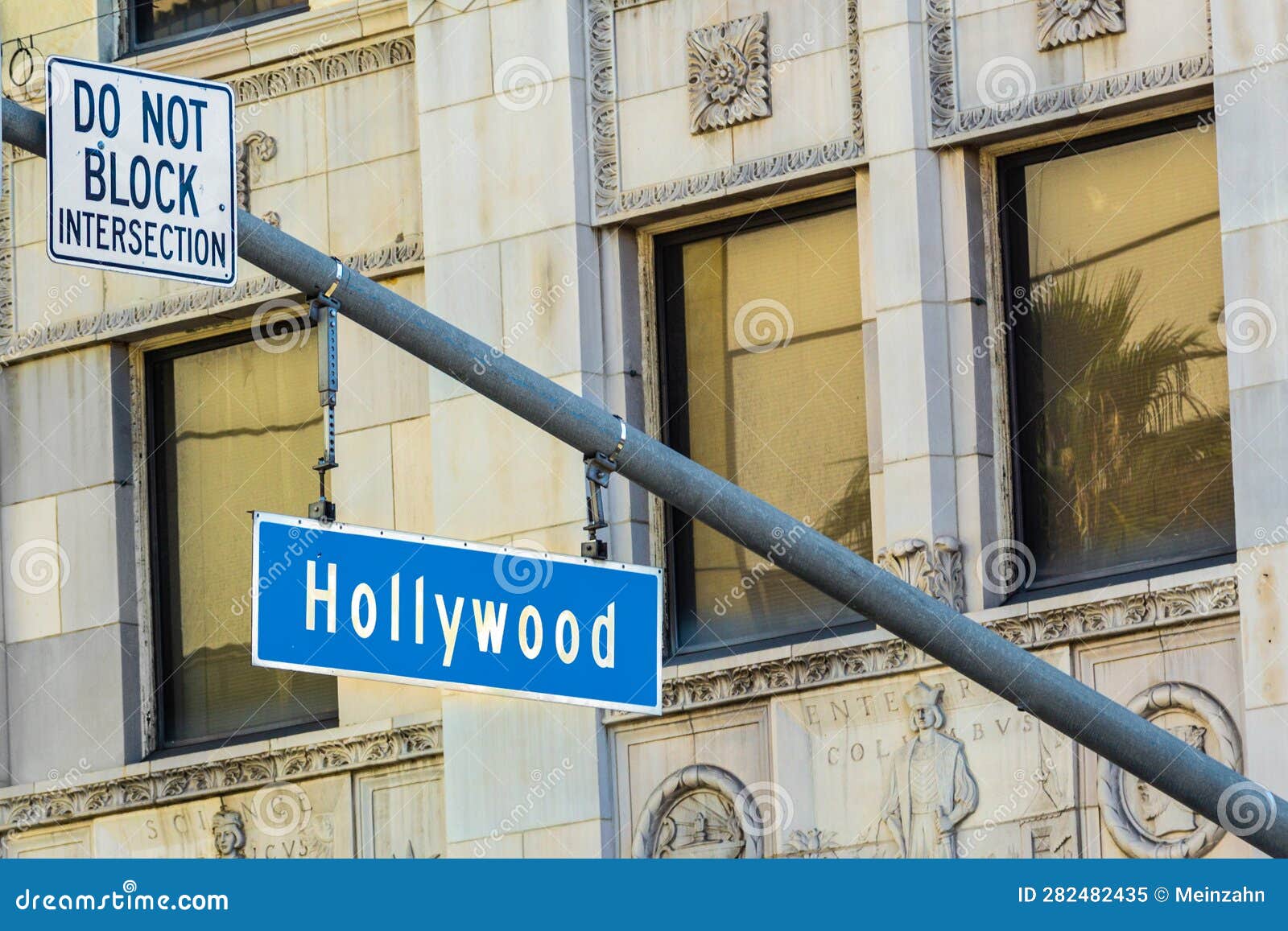 Street Sign Hollywood Boulevard in Hollywood Editorial Image - Image of ...