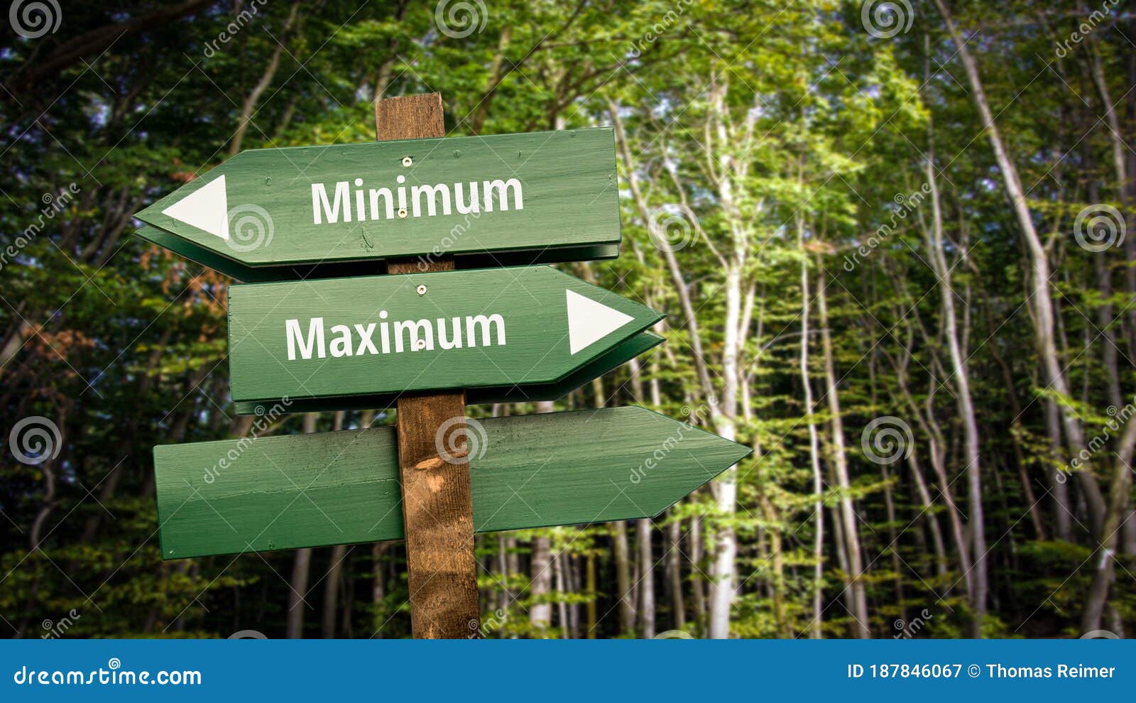 Street Sign Maximum Versus Minimum Stock Image - Image of business ...