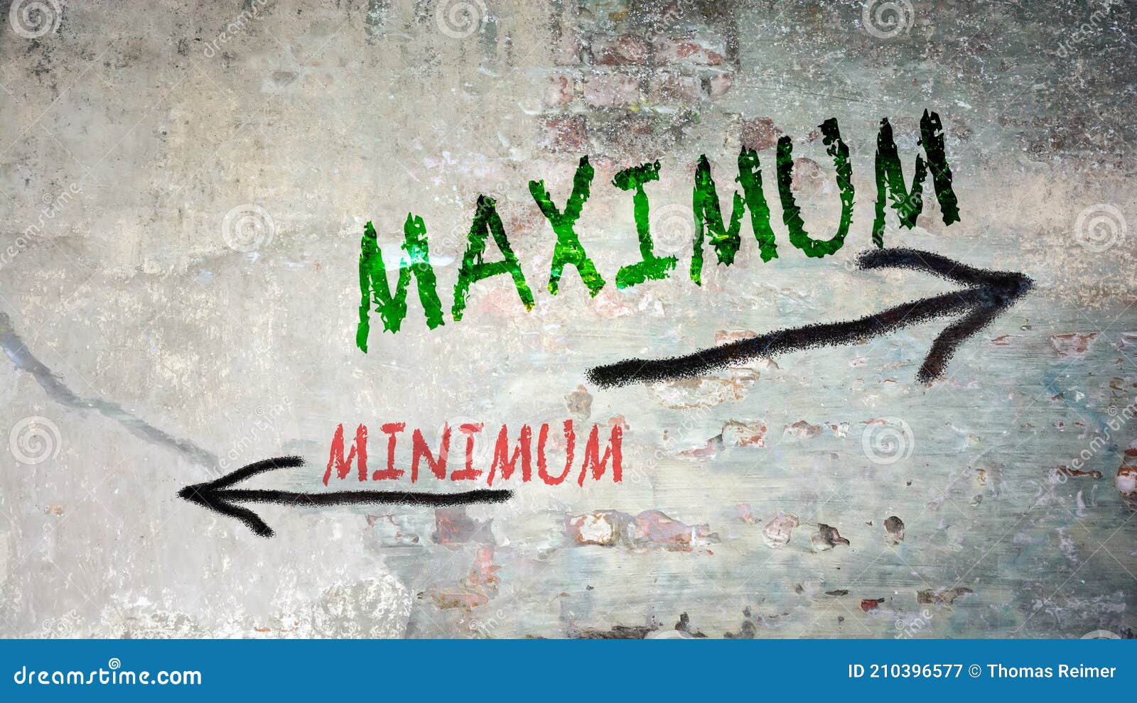 Street Sign Maximum Versus Minimum Stock Image - Image of courageous ...