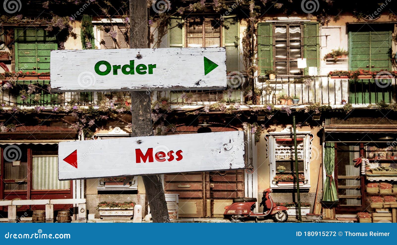 Street Sign Order Versus Mess Stock Photo - Image of tidiness, assorted ...