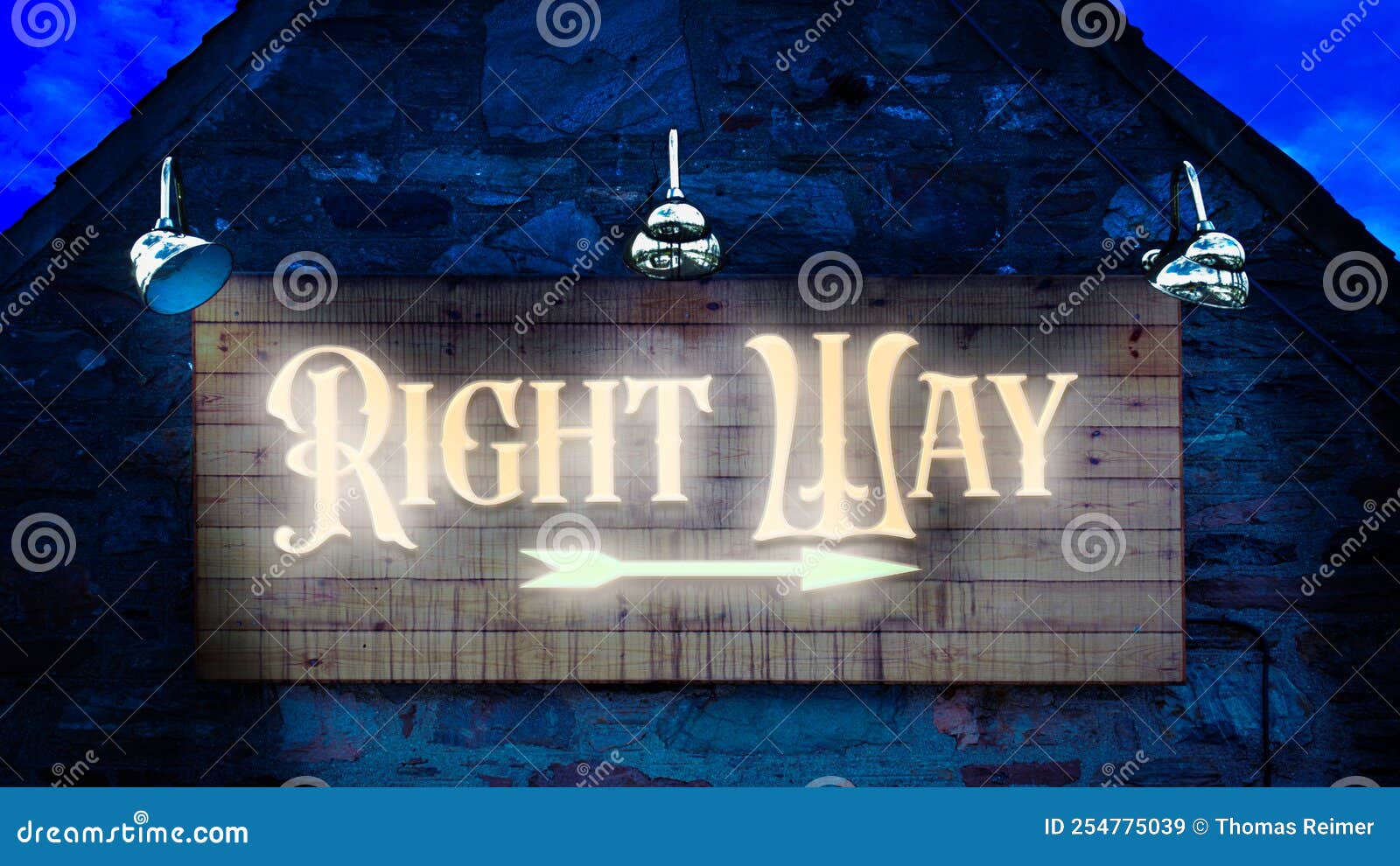 Street Sign Right Way stock image. Image of study, profession - 254775039