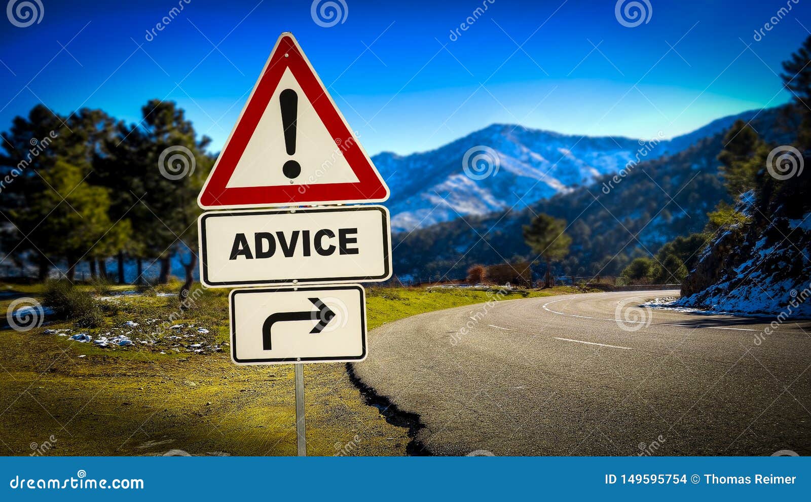 Street Sign to Advice stock photo. Image of sign, advice - 149595754