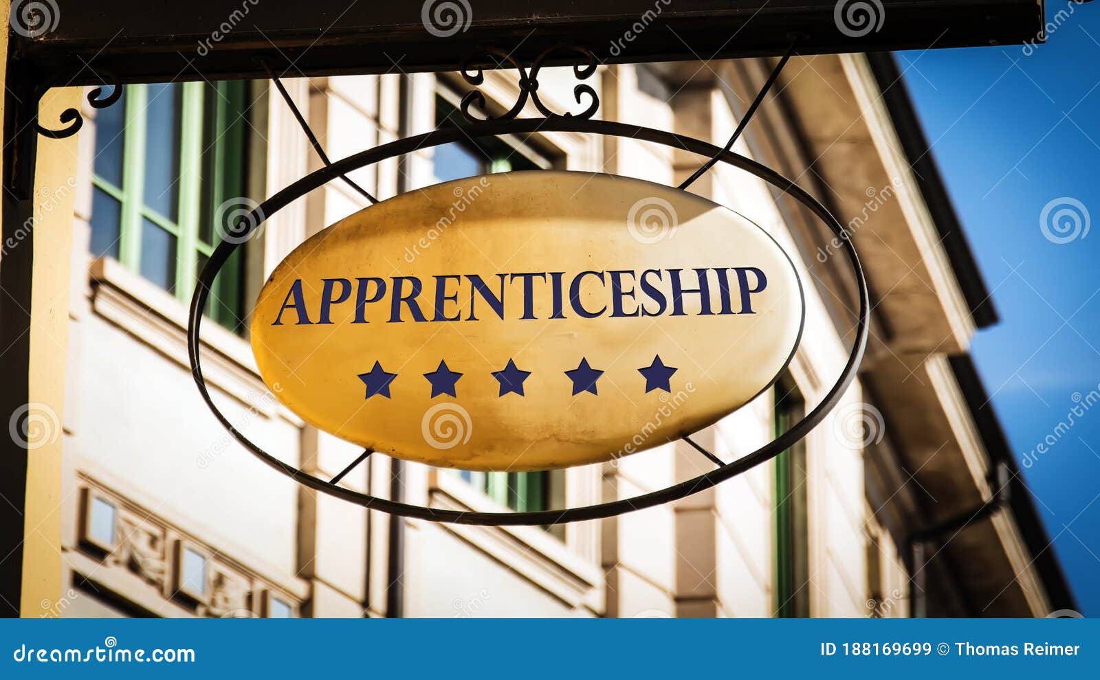 Street Sign To Apprenticeship Stock Image - Image of apprentice ...