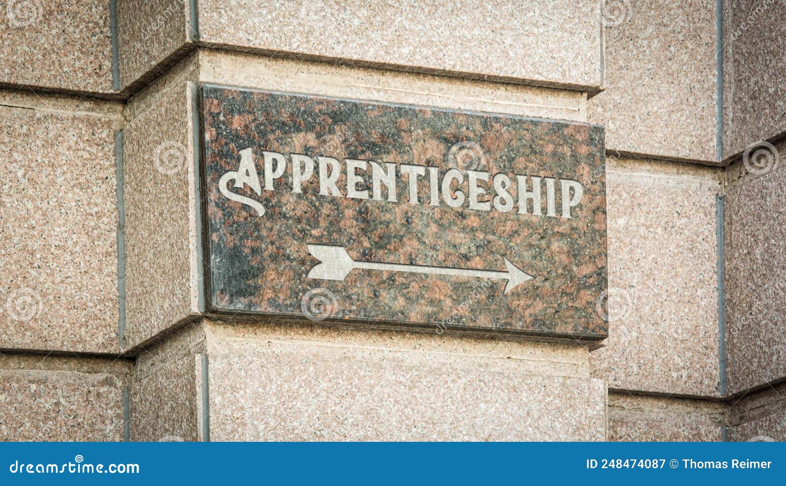 Street Sign To Apprenticeship Stock Image - Image of apprentice ...